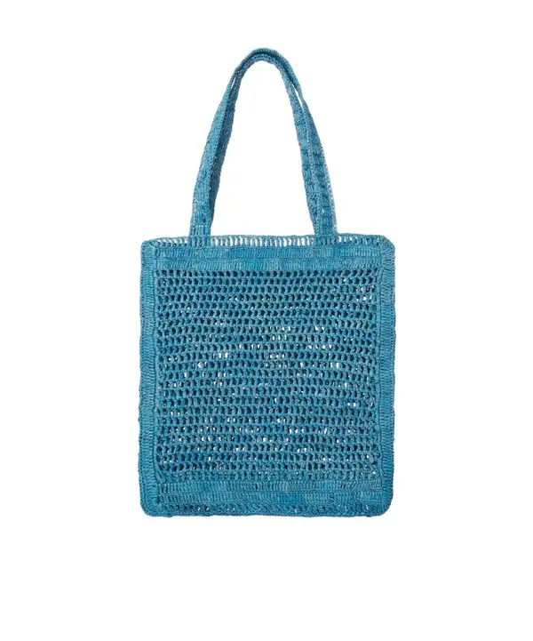 Chloé Raffia Tote Bag - Blue