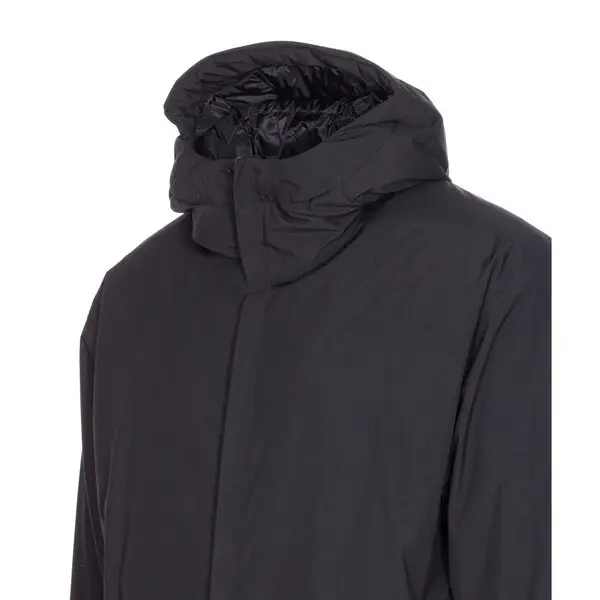 Herno Hooded Zip-up Jacket - Black
