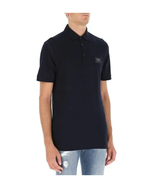 Dolce & Gabbana Dolce Gabbana Logo Patch Polo Shirt