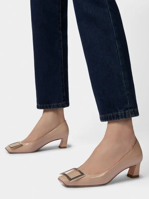 ROGER VIVIER Trompette Embellished Buckle Pumps - Pink