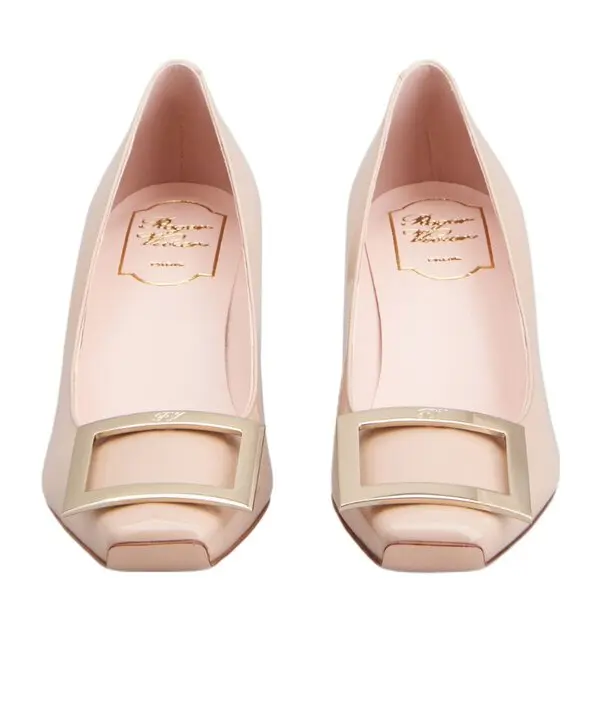 ROGER VIVIER Trompette Embellished Buckle Pumps - Pink