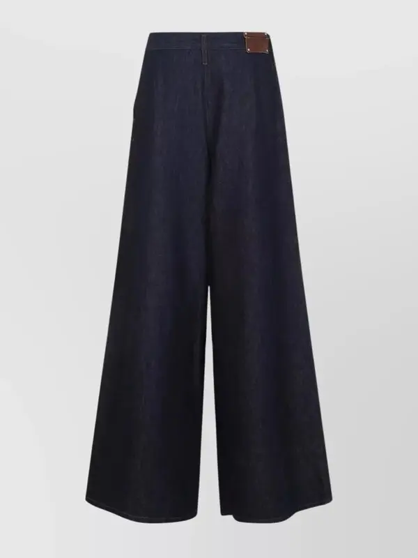 Dries Van Noten Belt Loop Wide Leg Track Pants - Black