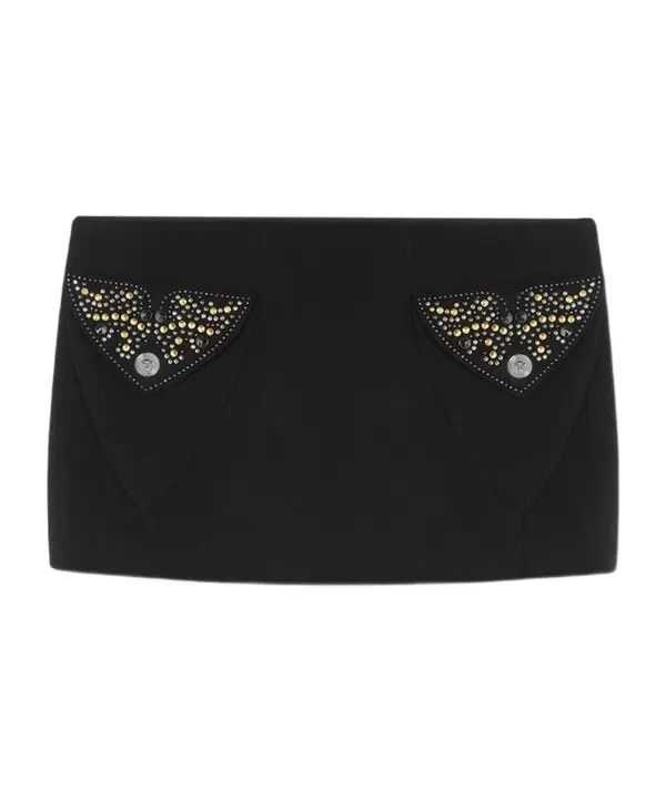 Versace Embellished Mini Skirt