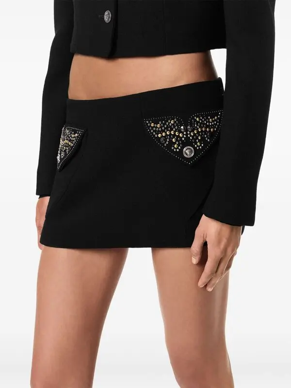 Versace Embellished Mini Skirt