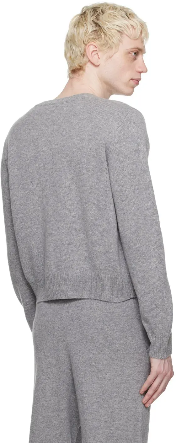 SPORTY  RICH Sporty & Rich Logo-embroidered Round Neck Knitted Jumper