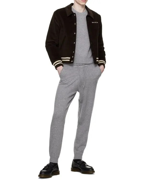 SPORTY  RICH Sporty & Rich Logo-embroidered Round Neck Knitted Jumper