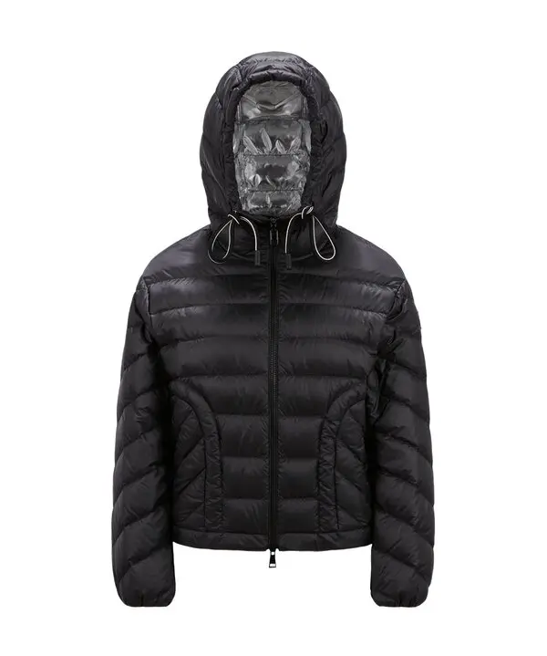 Moncler Delfo Short Down Jacket With Hood - Black