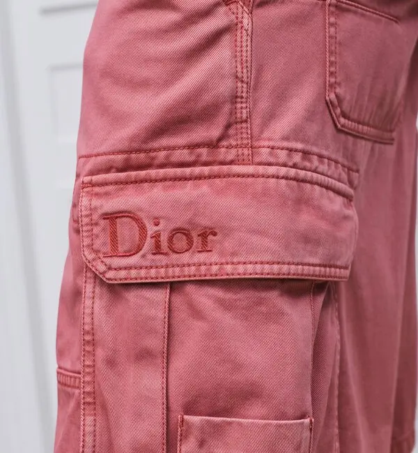 Dior Logo Embroidered Cargo Bermuda Shorts