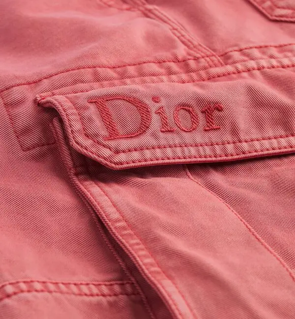 Dior Logo Embroidered Cargo Bermuda Shorts