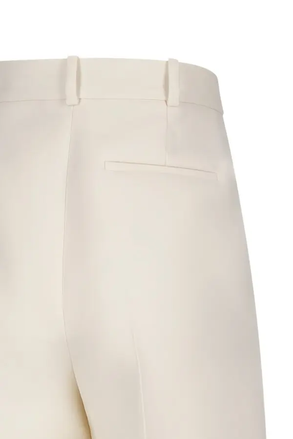 Dior Flared Tailored Trousers - White