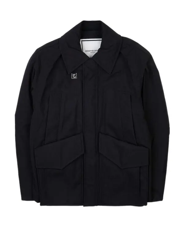 WOOYOUNGMI Long-sleeve Lapel Jacket - Black