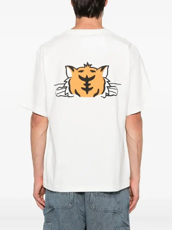 Kenzo Happy Tiger Printed Crewneck T-shirt