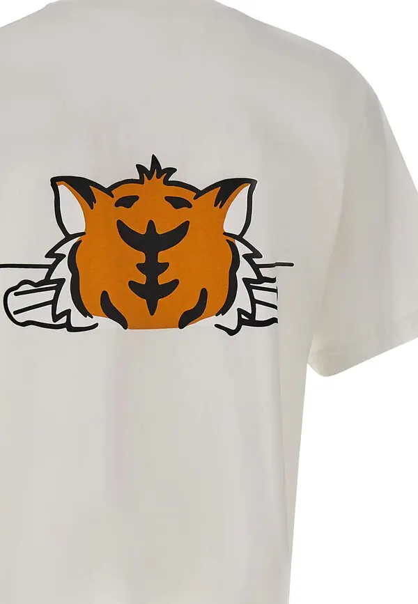 Kenzo Happy Tiger Printed Crewneck T-shirt
