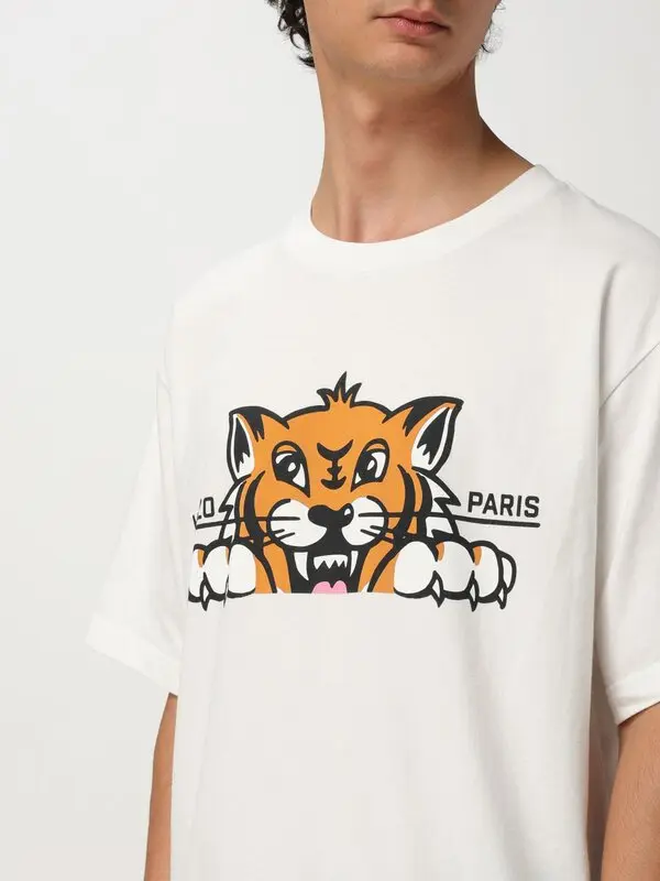 Kenzo Happy Tiger Printed Crewneck T-shirt