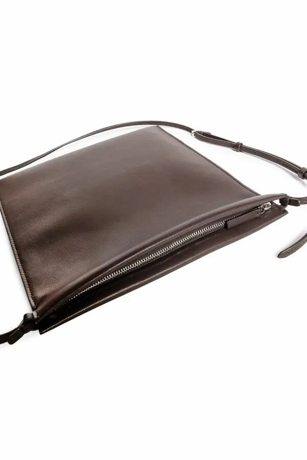 THE ROW Zip-open Shoulder Bag - Deep Khaki