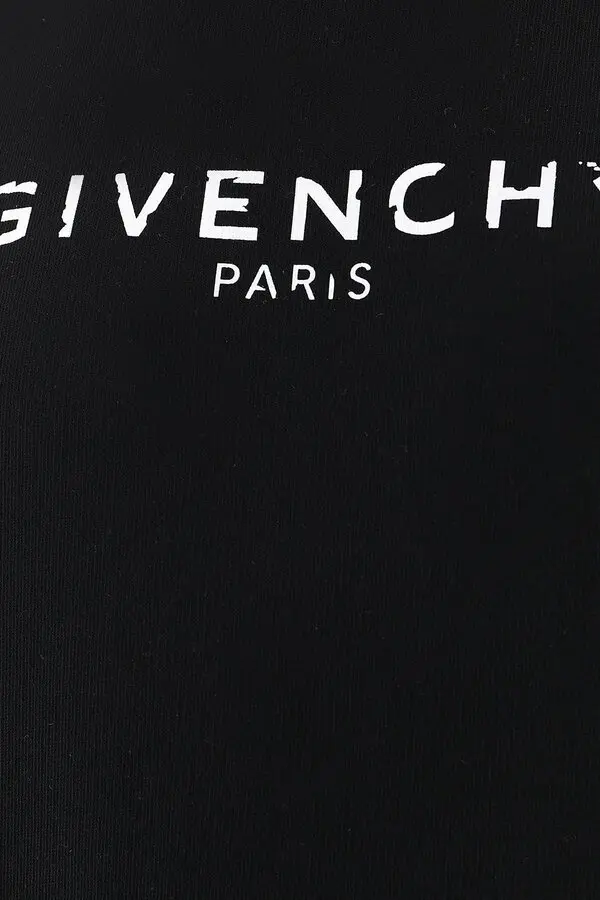Givenchy Vintage Effect Logo Oversized Hoodie