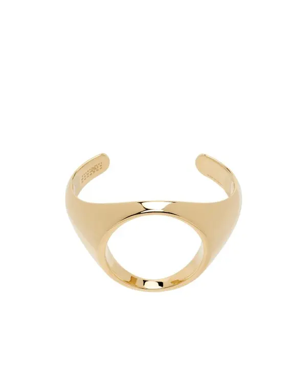 MAISON MARGIELA Polish Finished Cut-out Cuff Bracelet - Gold