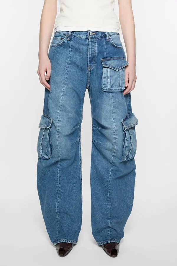 Acne Studios Loose Fit Cargo Jeans