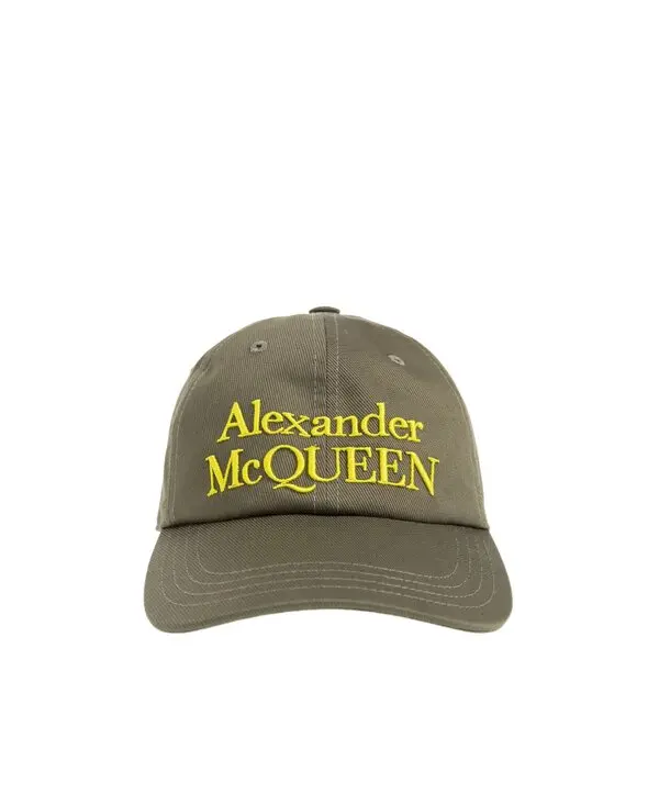 Alexander McQueen Embroidered Logo Baseball Cap - Green