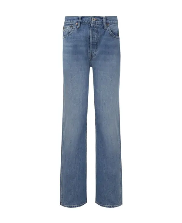 RE/DONE Classic High-rise Straight Jeans - Blue