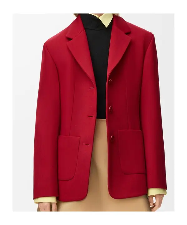Loewe Single Breasted Jacket - Red
