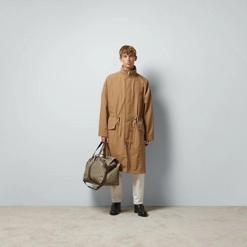 Gucci Hooded Pattern-detail Coat