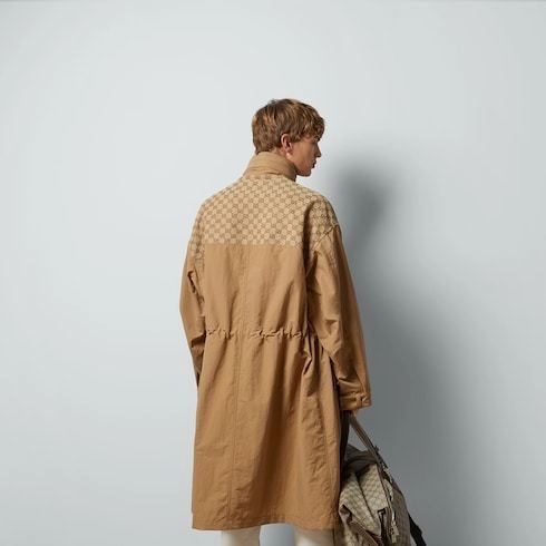 Gucci Hooded Pattern-detail Coat