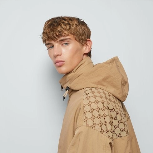 Gucci Hooded Pattern-detail Coat