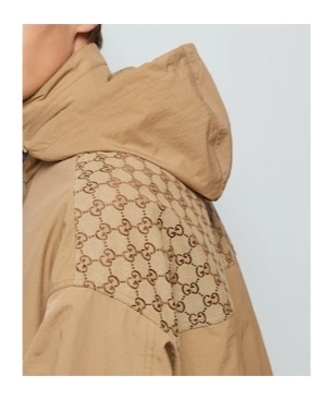 Gucci Hooded Pattern-detail Coat