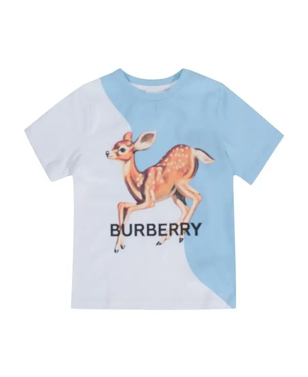 Burberry Montage-print Cotton T-shirt - White