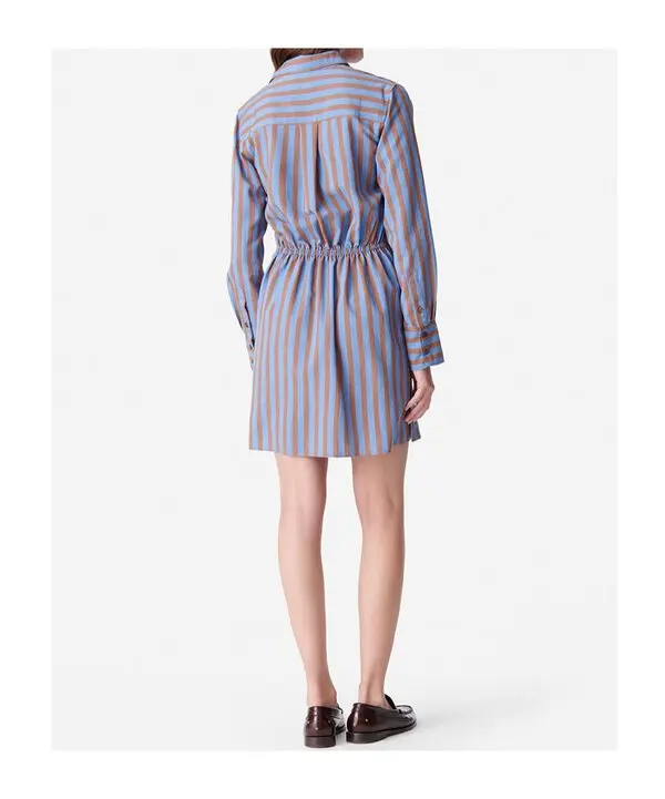 Vanessa Bruno Long-sleeved Shirt Dress With Logo Embellishment