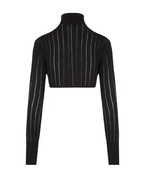 Alaïa Long-sleeved Cropped Cardigan