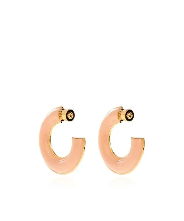Marni Half-round Hoop Earrings - Yellow