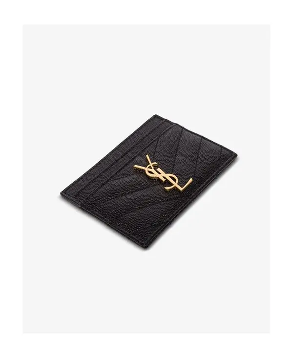 Saint Laurent Cassandre Quilted Cardholder