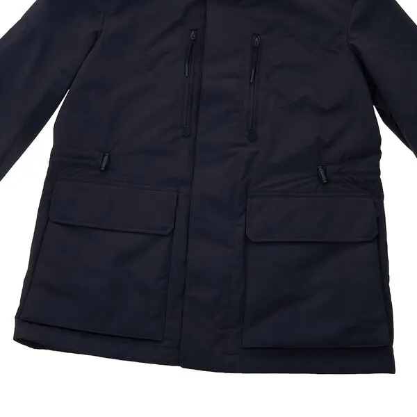 Zegna Long-sleeved Casual Jacket With Stand Collar And Zipper Pockets