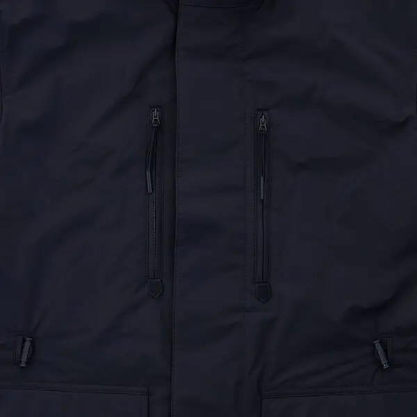 Zegna Long-sleeved Casual Jacket With Stand Collar And Zipper Pockets
