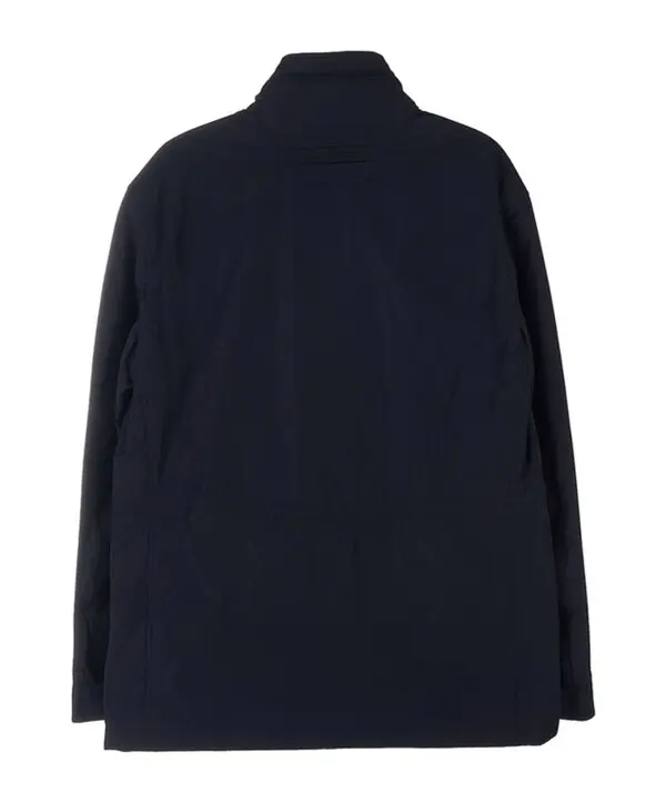 Zegna Long-sleeved Casual Jacket With Stand Collar And Zipper Pockets