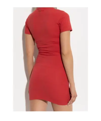 Balenciaga Crewneck Short Sleeve Fitted Dress