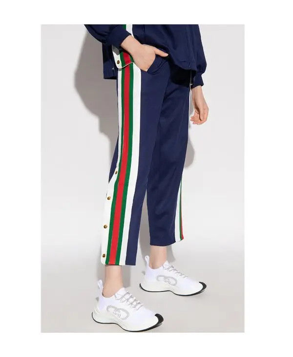 Gucci Web-stripe Drawstring Track Pants