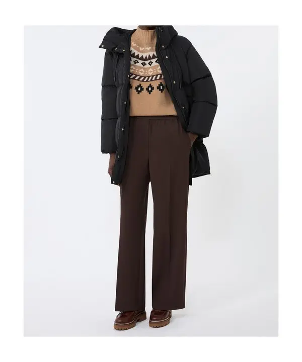 Max Mara Hooded Cotton Down Jacket
