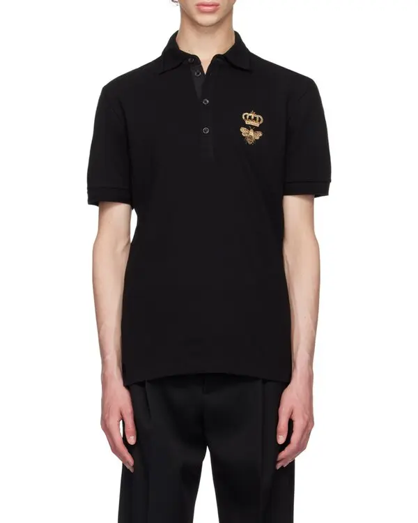 Dolce & Gabbana Dolce Gabbana Logo Embroidered Polo Shirt