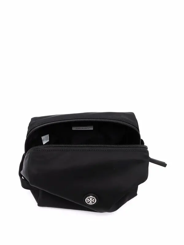 Tory Burch Logo Plaque Large Cosmetic Bag