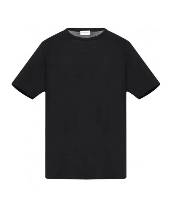 Saint Laurent Crewneck Short-sleeved T-shirt - Black