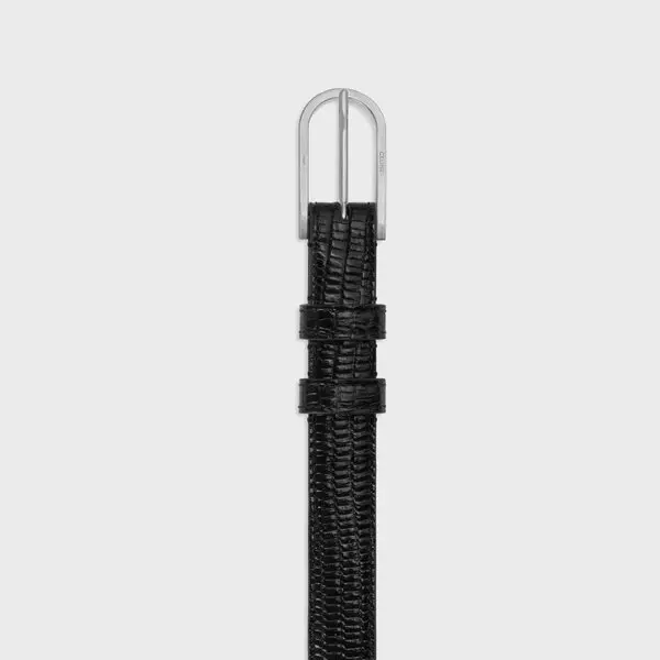 Celine 20mm Belt In Lizard Embossed Calfskin