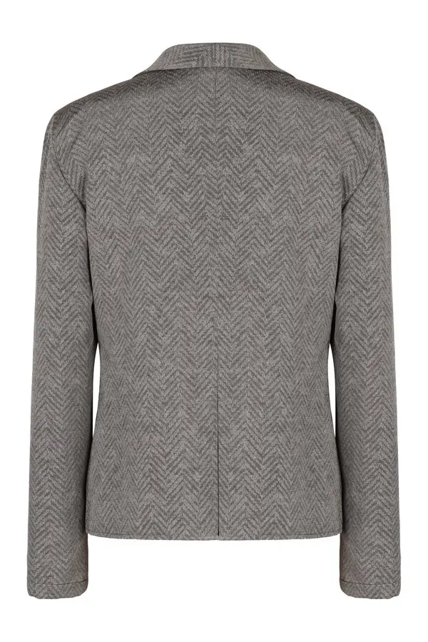 Emporio Armani Herringbone Double-breasted Jacket