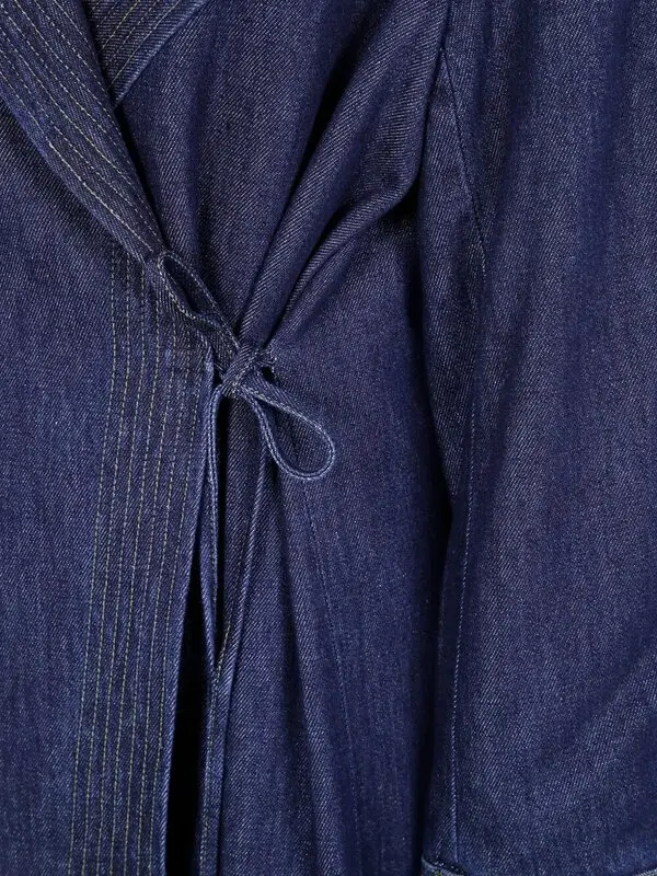 Dries Van Noten Long-sleeved Denim Coat - Indigo