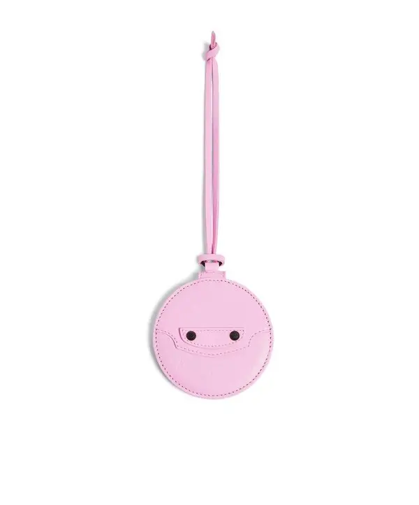 Balenciaga Le City Round Mirror Charm - Bubbly Pink