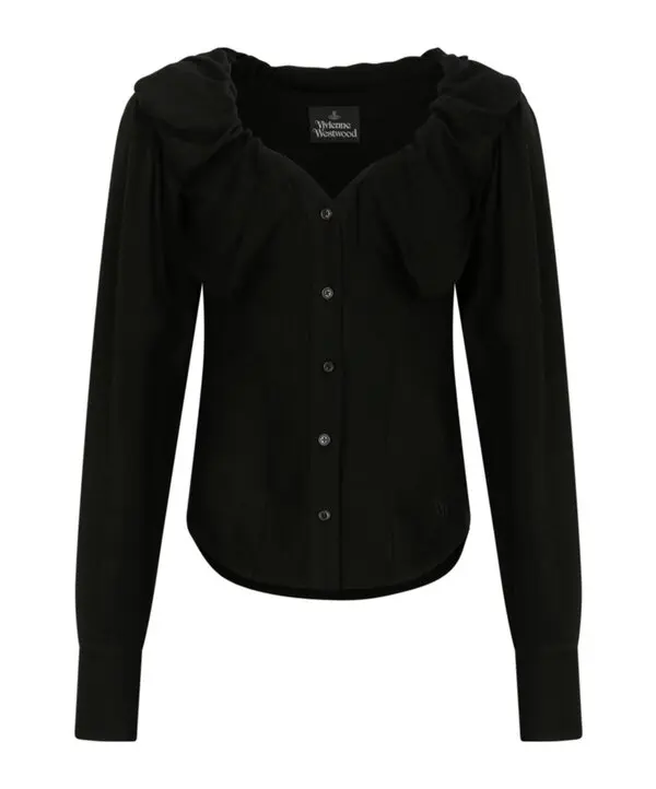 VIVIENNE WESTWOOD Sweetheart Neck Shirt - Black