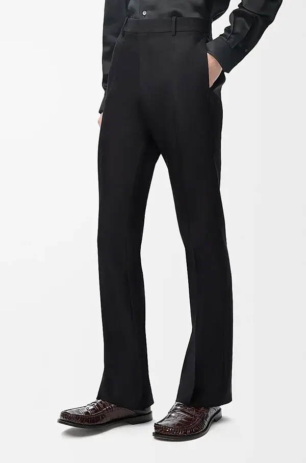 Loewe Wool And Silk Pleated Trousers