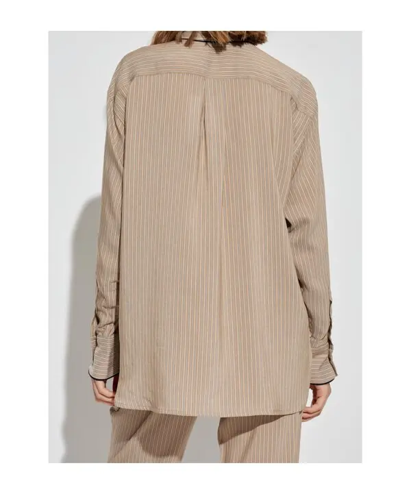 Victoria Beckham Striped Long Sleeve Shirt